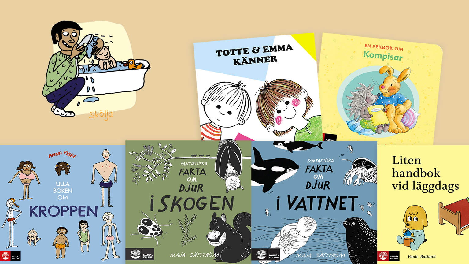 Pedagogiska barnböcker för åldern 0-3 år - Natur & Kultur